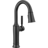Delta 559Lf-GPM-Pp Modern 1 GPM Single Hole Bathroom Faucet - Black ...