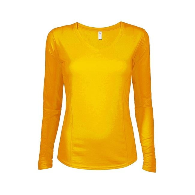 Delta Apparel 027362062040 Dri 30 by 1s Ladies Performance Long Sleeve ...