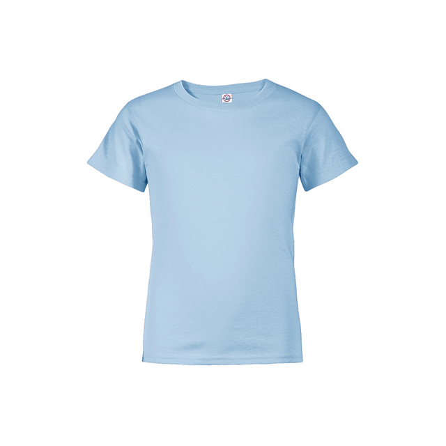 Delta Apparel Pro Weight Youth 5.2 oz Regular Fit T-Shirt, Sky Blue ...