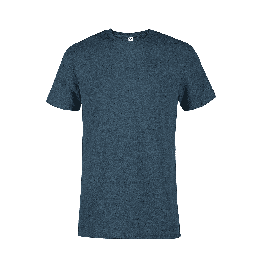 Delta Apparel Soft Adult 4.3 oz Soft Spun Pepper Heather T-Shirt ...