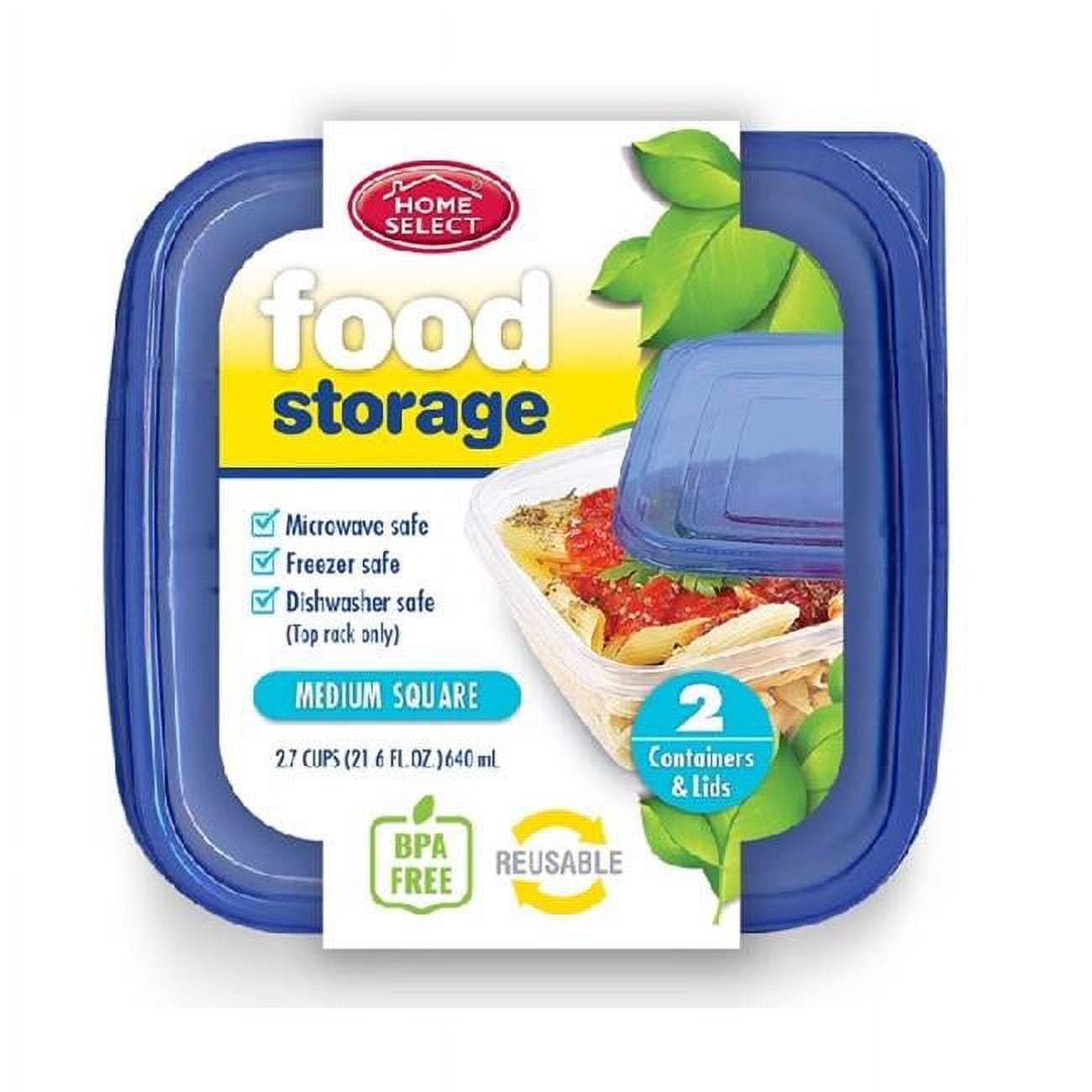 Delta Brands & Products 248709 2.7 Cup Food Storage Container - 2 Count ...