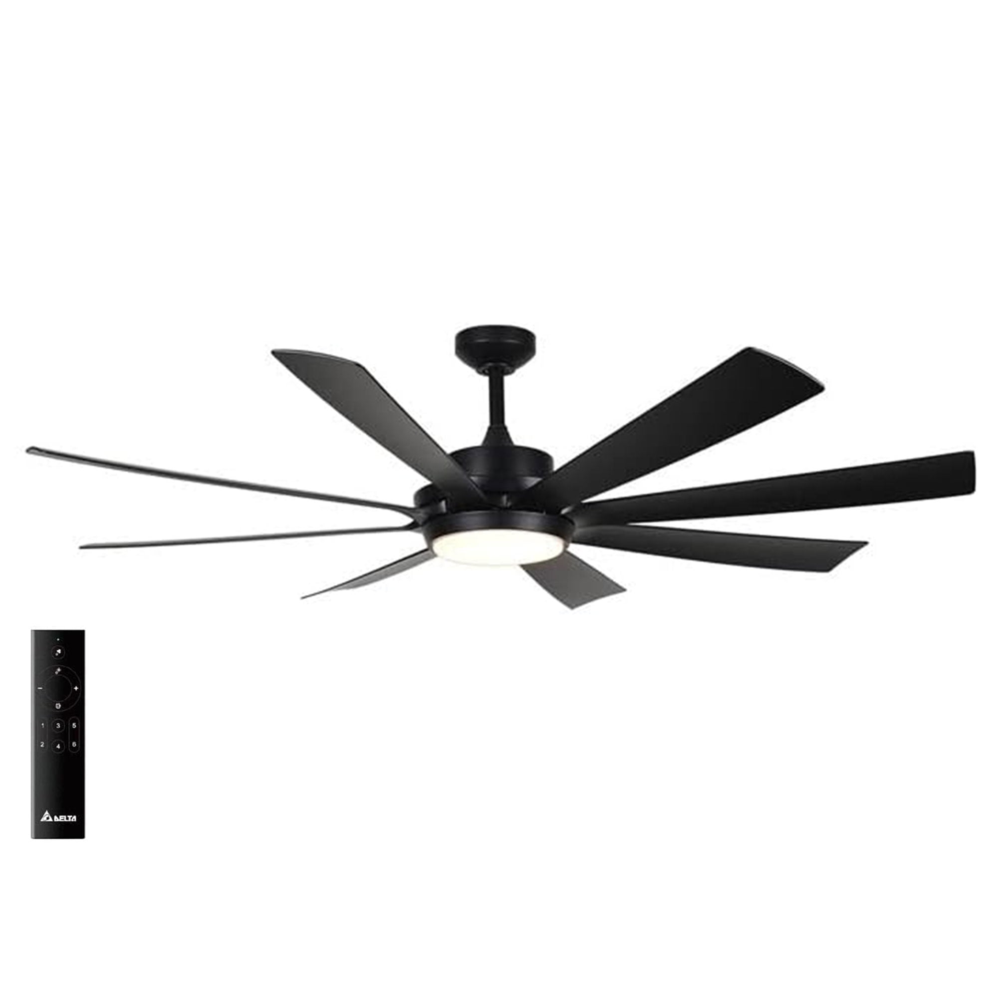 Delta Breez Rio Vista 60" Ceiling Fan with LED, Remote, Indoor/Outdoor ...