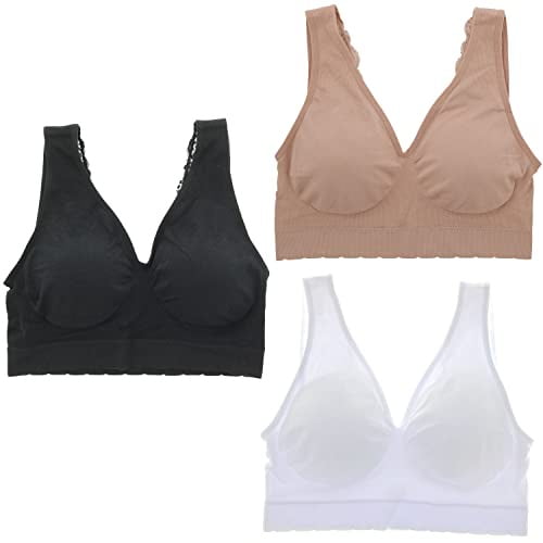 Delta Burke Intimates Women's Plus Size Seamless Comfort Band Lacey ...