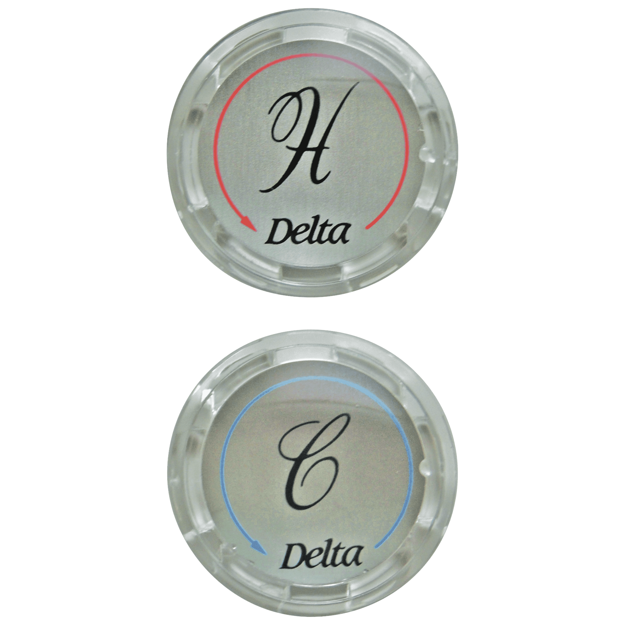 Delta Button Set - Hot / Cold - Clear - Walmart.com