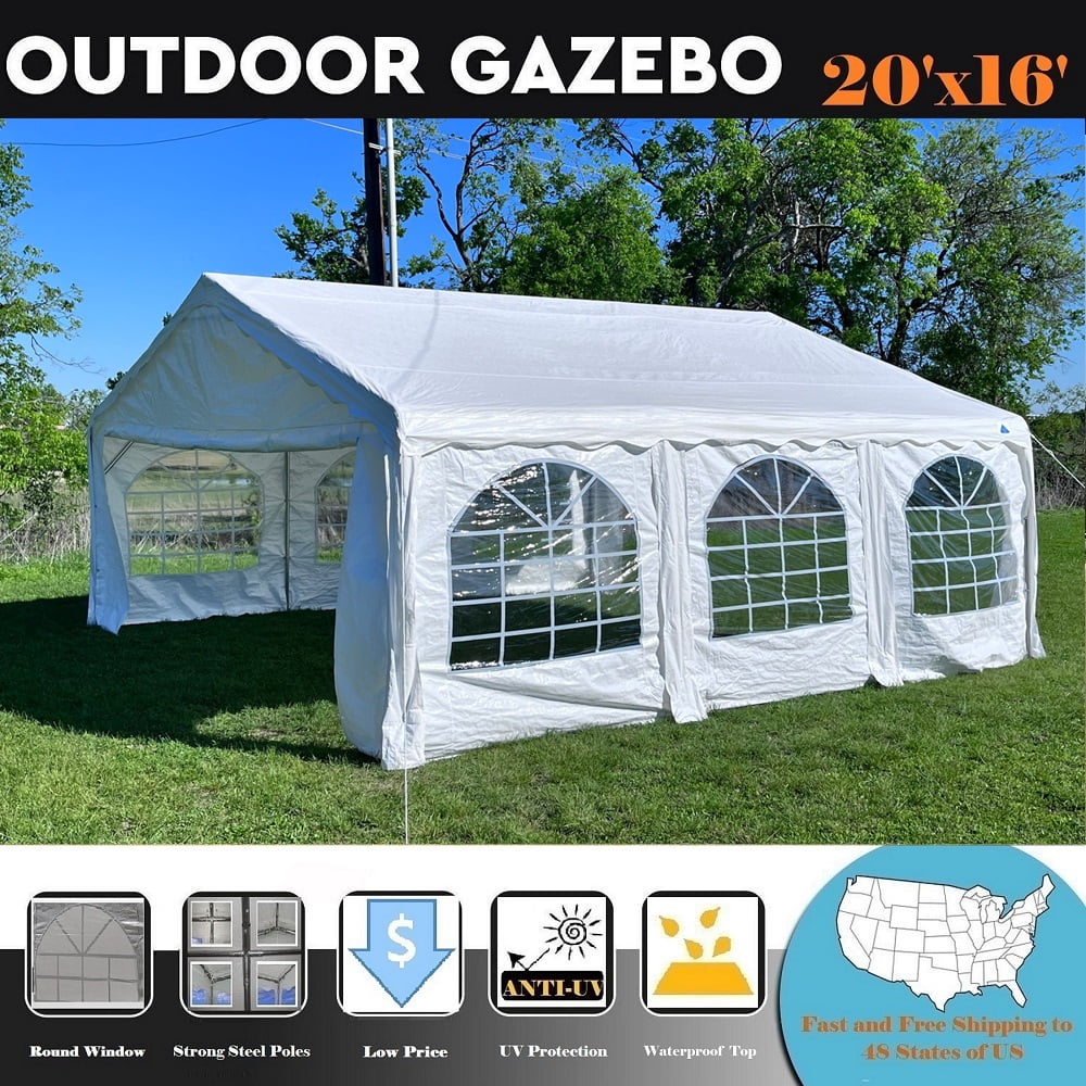 Delta Canopy 20'x16' Budget PE Party Tent Canopy Shelter with ...