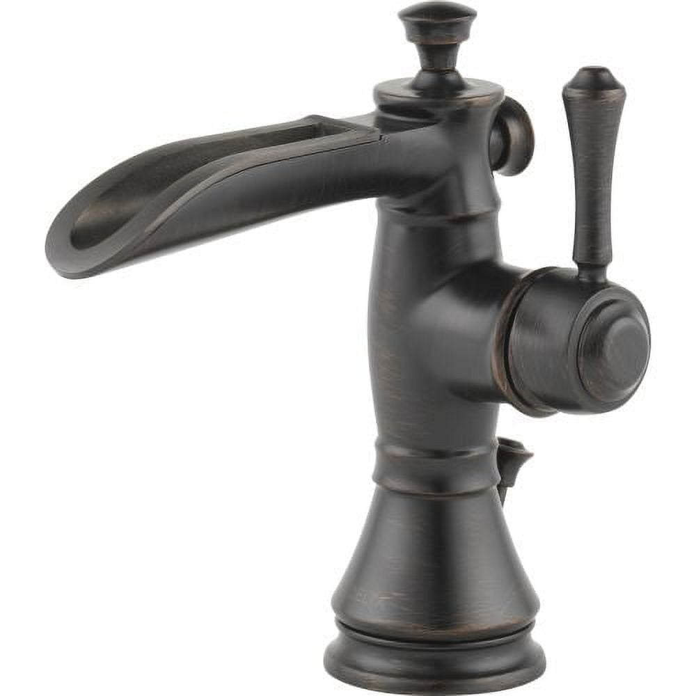 Delta Cassidy Single Handle Channel Spout Bathroom Faucet with Metal ...