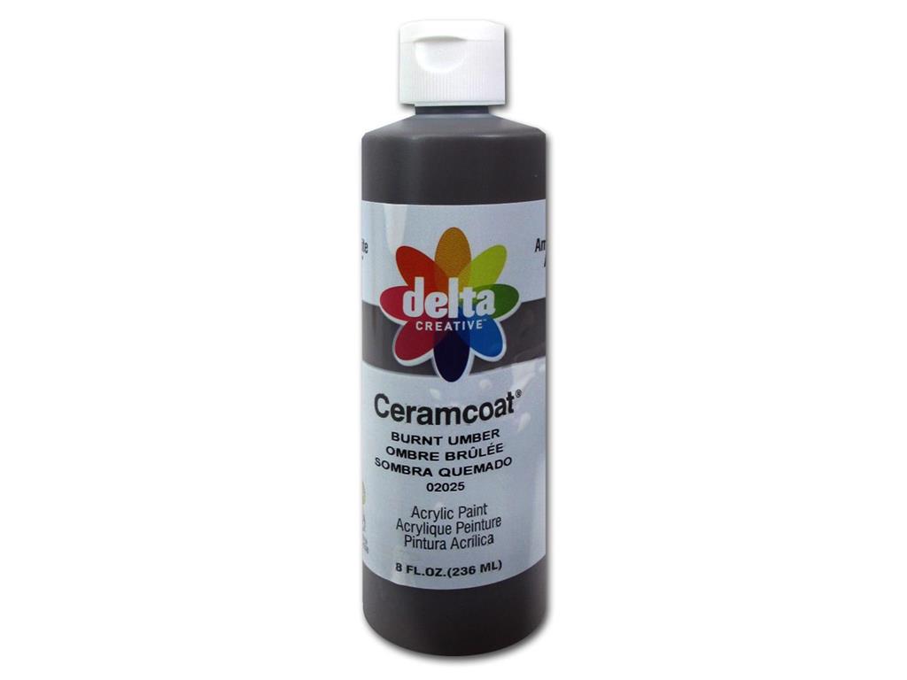 Delta Ceramcoat Acrylic 8oz Burnt Umber - Walmart.com