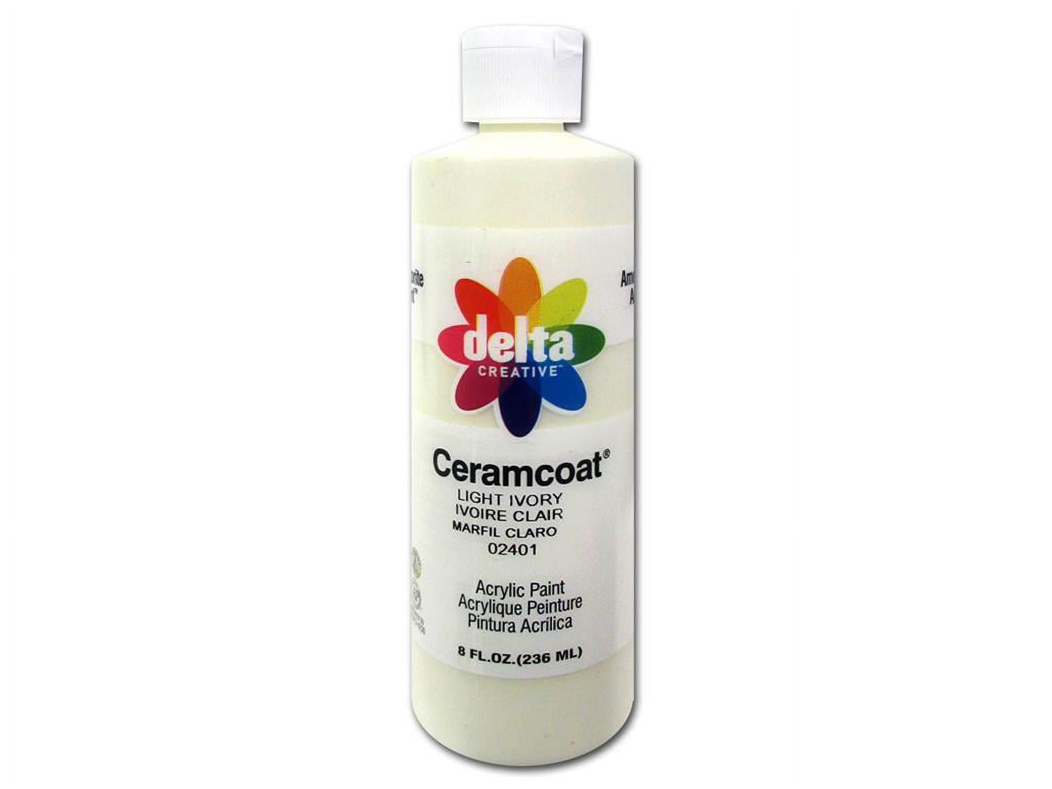 Delta Ceramcoat Acrylic 8oz Lt Ivory - Walmart.com