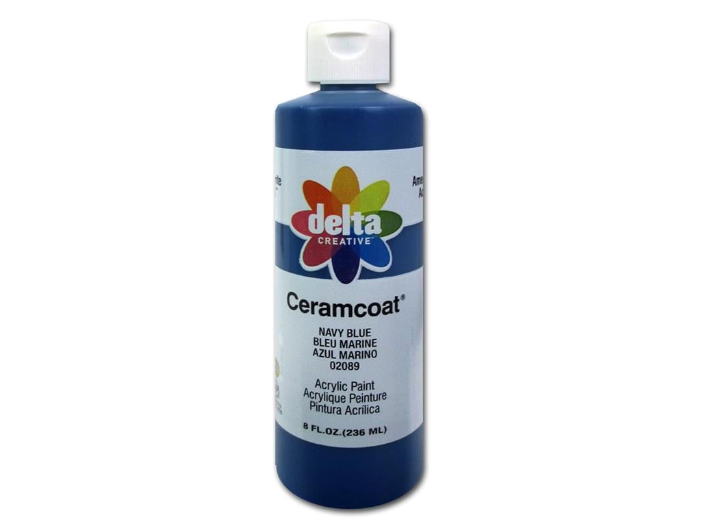 Delta Ceramcoat Acrylic Paint 8oz-Navy Blue - Opaque - Walmart.com