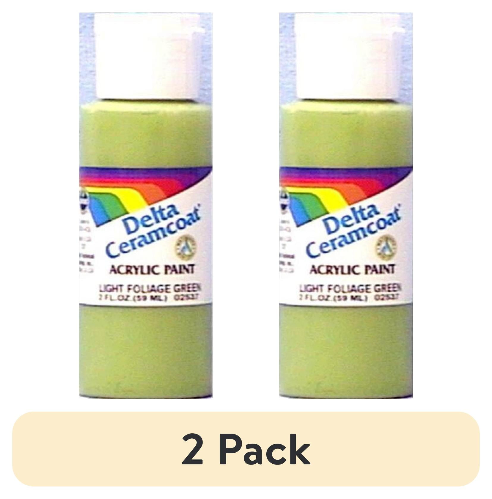 (2 pack) Delta Ceramcoat Acrylic Paint 2oz-Light Foliage Green - Opaque ...