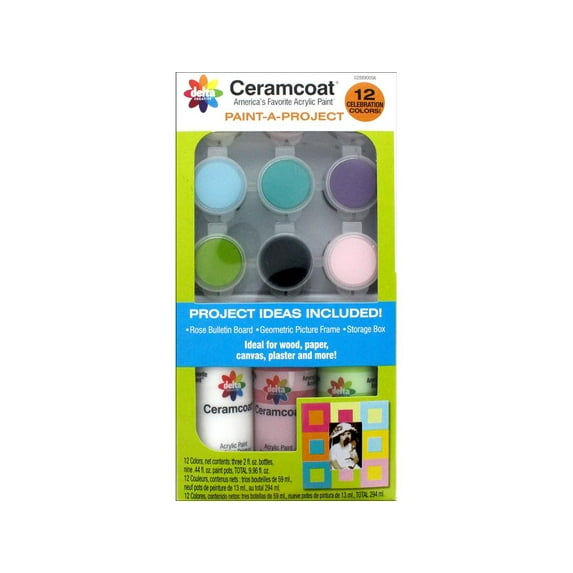 Delta Ceramcoat Paint A Project Set CelebrationClr - Walmart.com