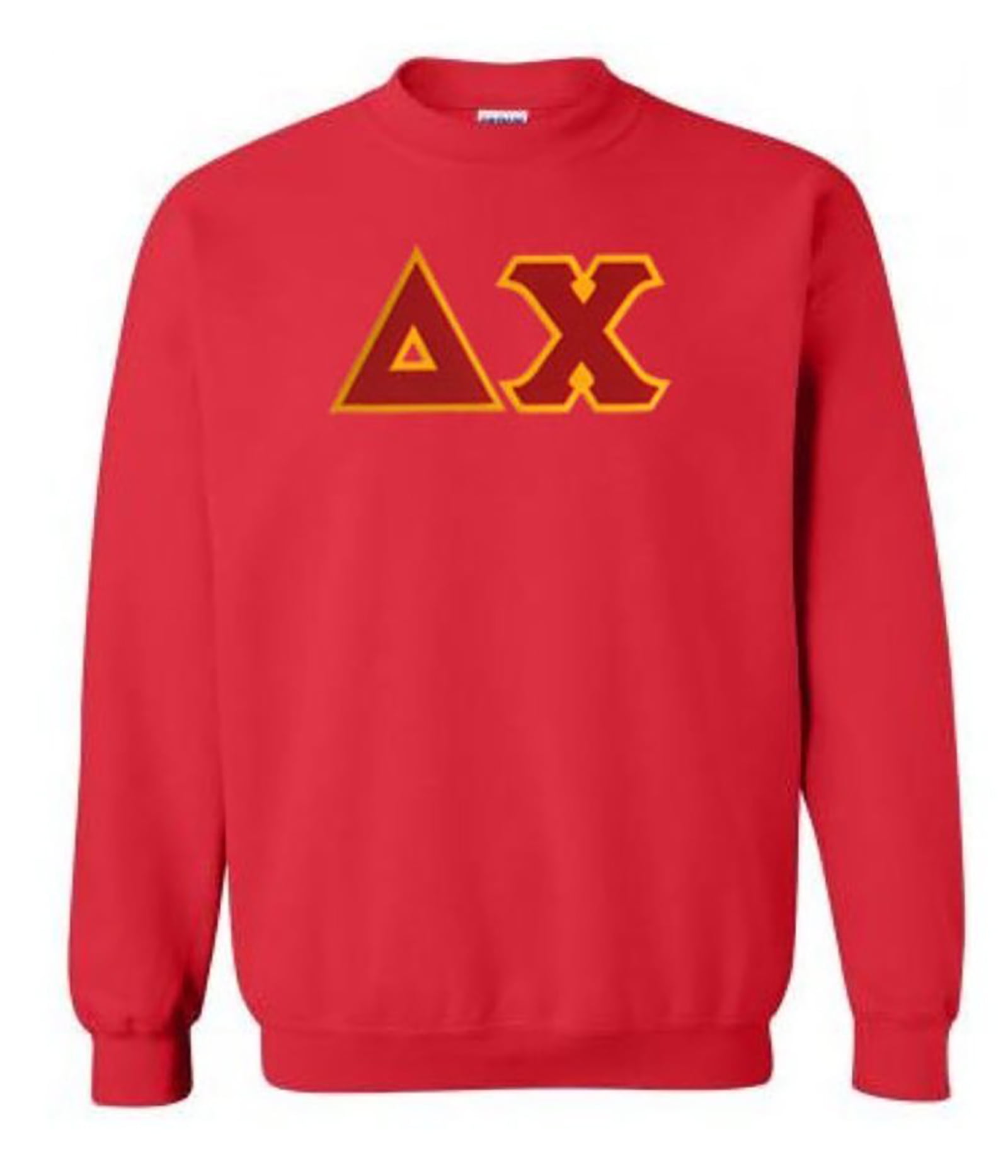 Delta Chi Lettered Crewneck Small Red - Walmart.com