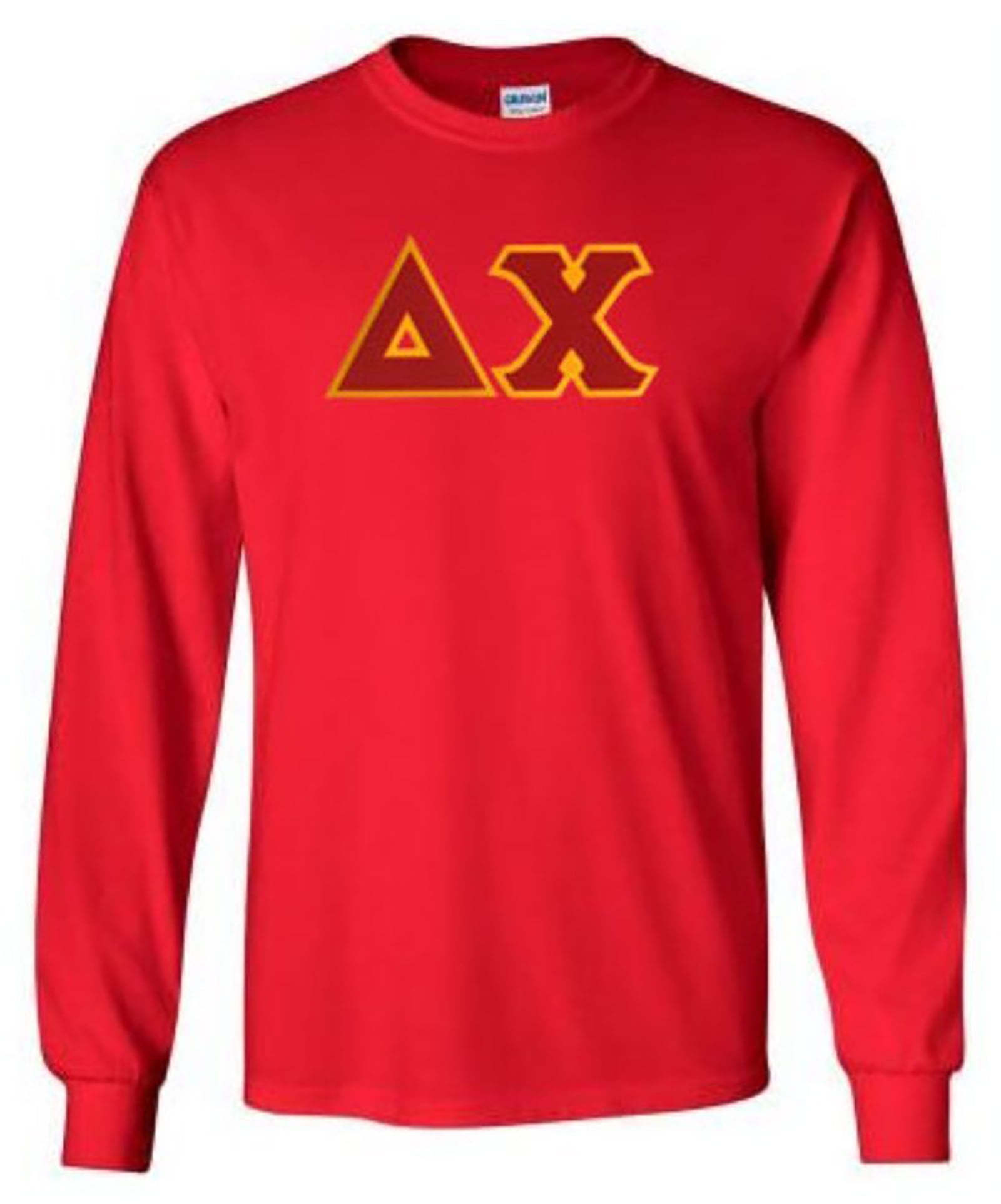 Delta Chi Lettered Long sleeve Large Red - Walmart.com