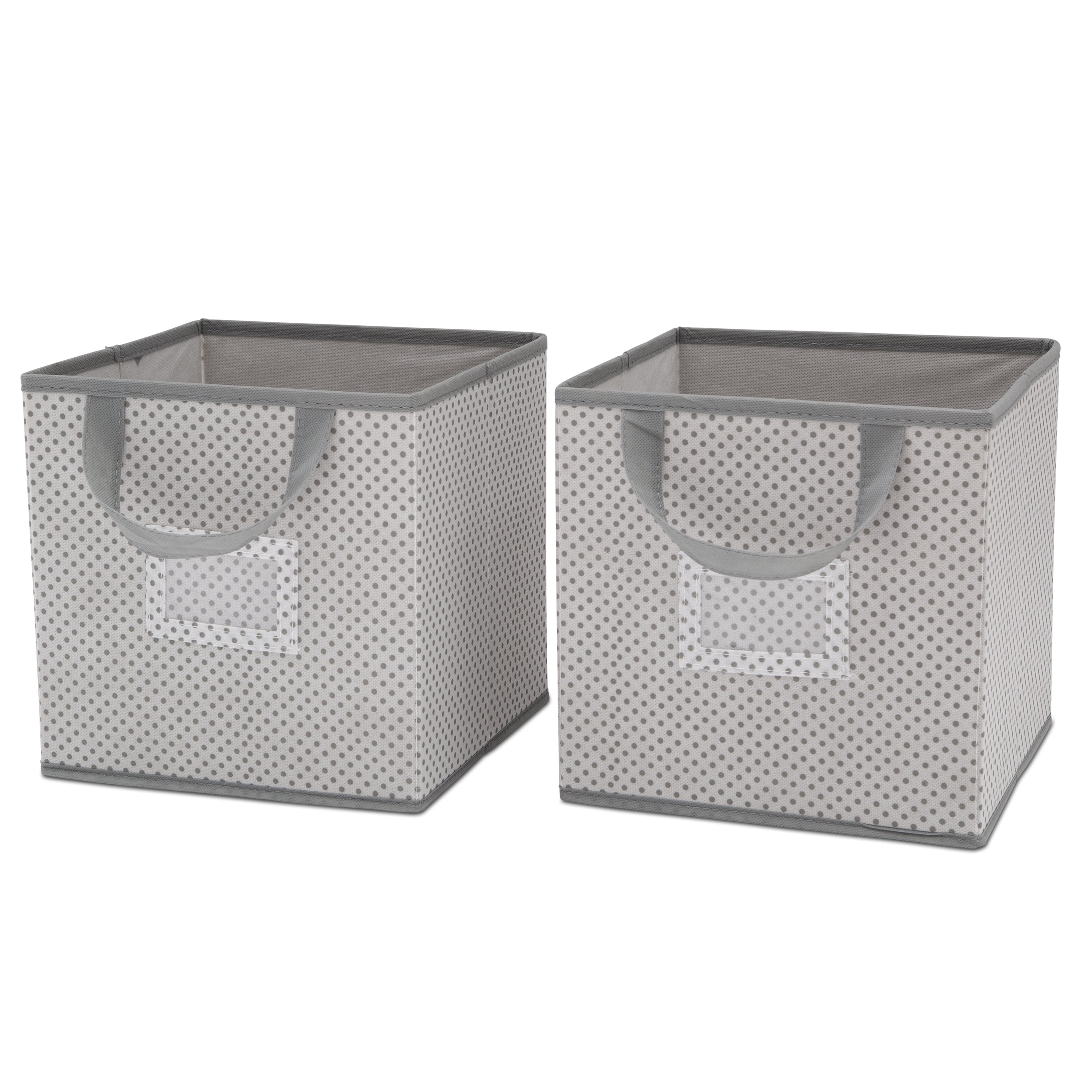 Delta Children 2-Piece Printed Storage Boxes - Cool Gray - Walmart.com