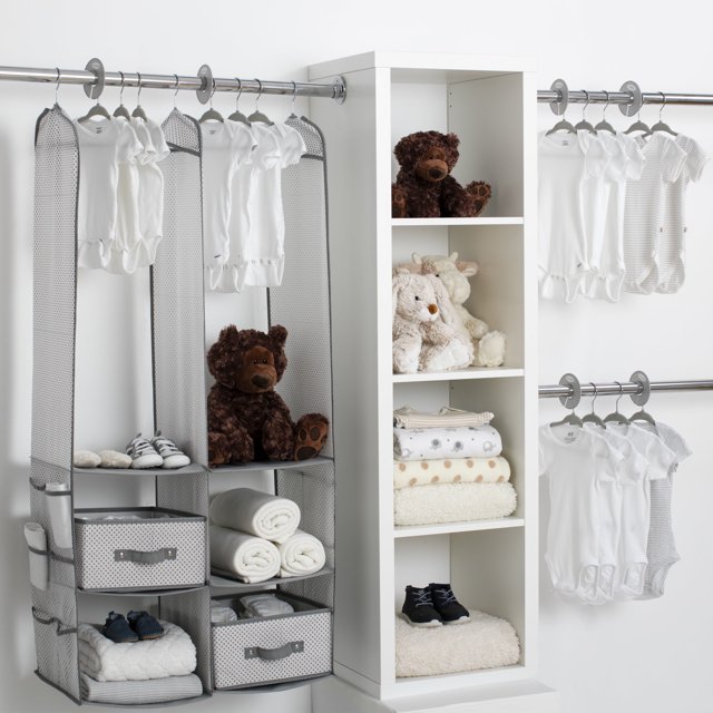 Delta Children 24-Piece Nursery Storage Set - Gray - Walmart.com