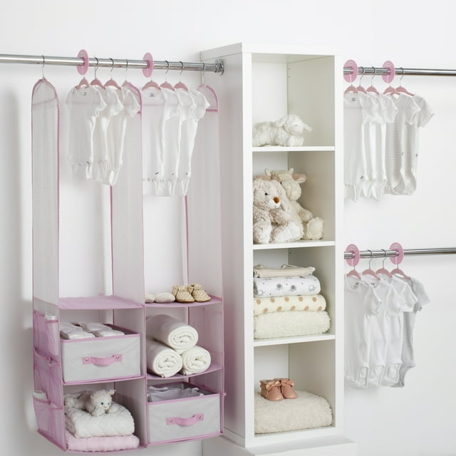 Delta Children 24-Piece Nursery Storage Set - Infinity Pink - Walmart.com
