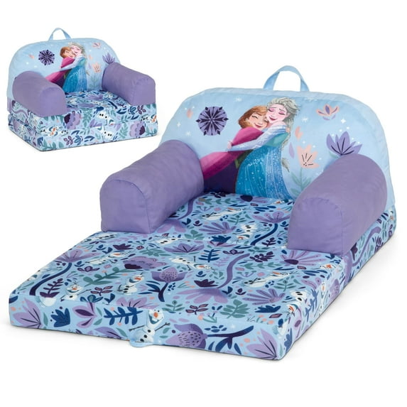 Delta Children - Disney Frozen Cozee Buddy Flip-Out Kids Chair, Purple ...