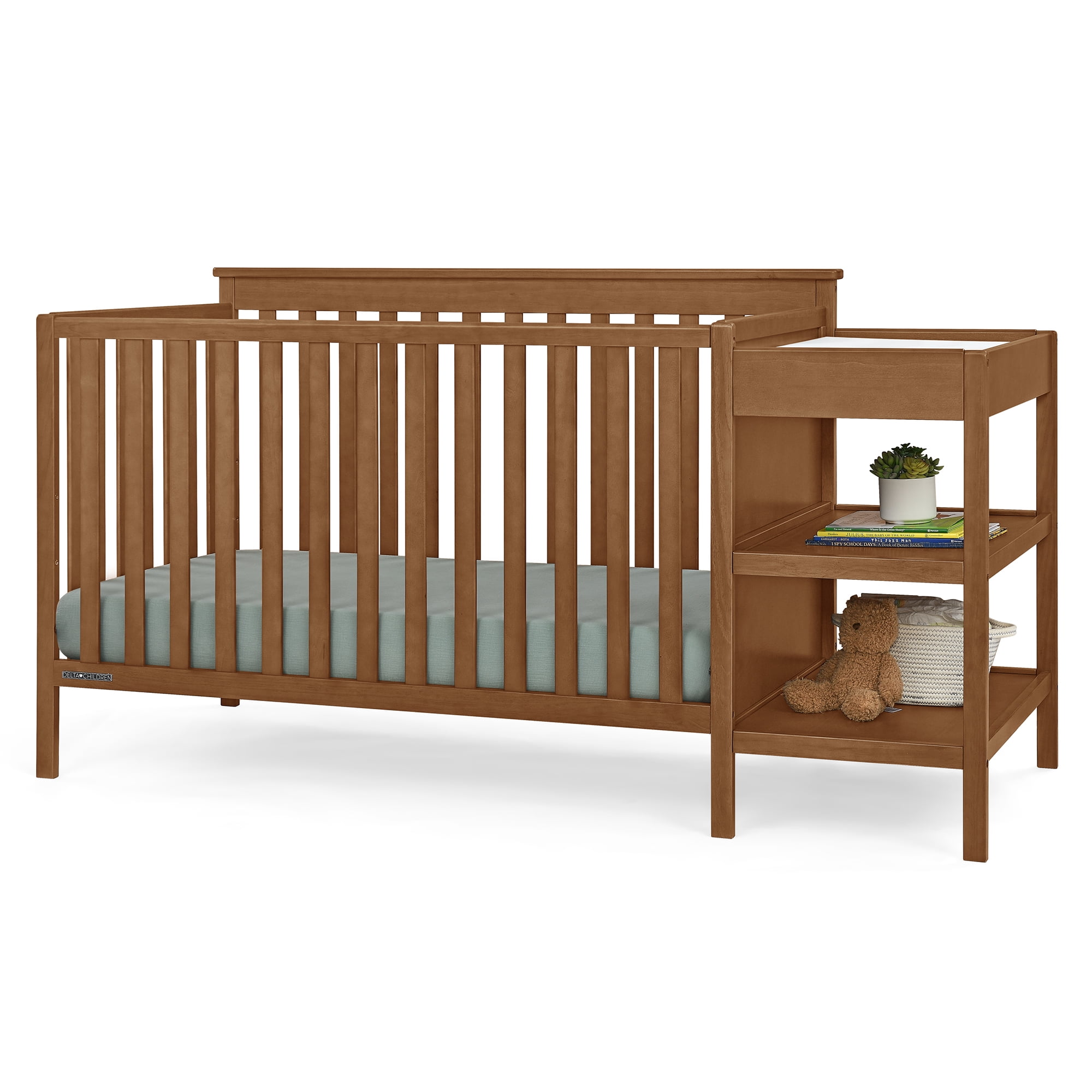 Delta Children Ellie 5-in-1 Convertible Crib and Changer - Greenguard ...