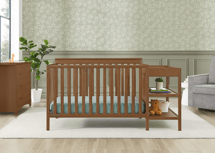 Delta Children Ellie 5-in-1 Convertible Crib and Changer - Greenguard ...