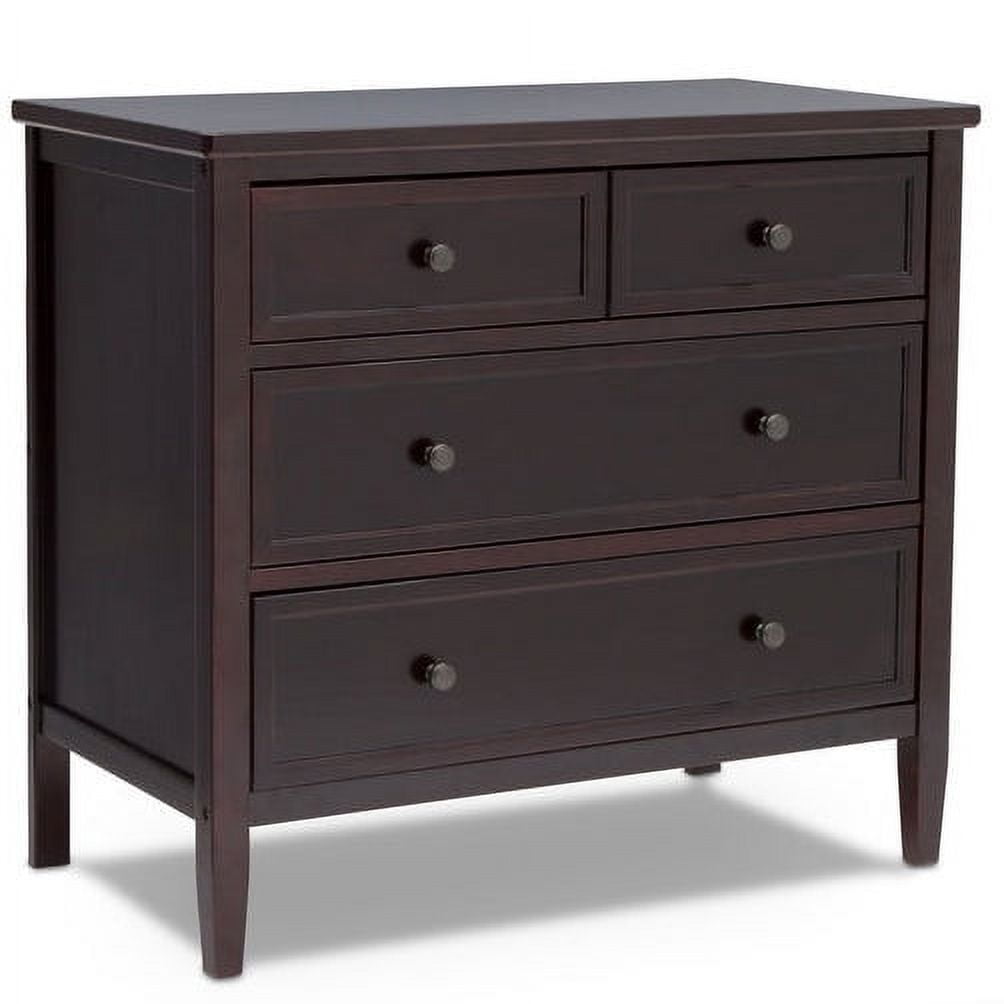 Delta Children Epic 3-Drawer Dresser, Greenguard Gold Certified, Dark ...