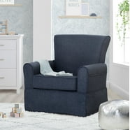 Muumblus Swivel Rocker Recliner for Adult, Faux Leather Upholstered ...