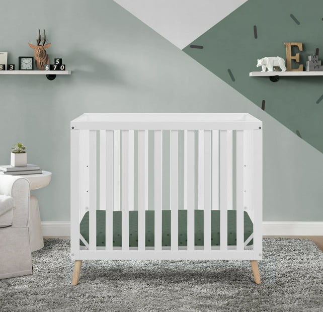 Delta Children Essex Convertible Mini Baby Crib with 2.75-Inch Mattress ...