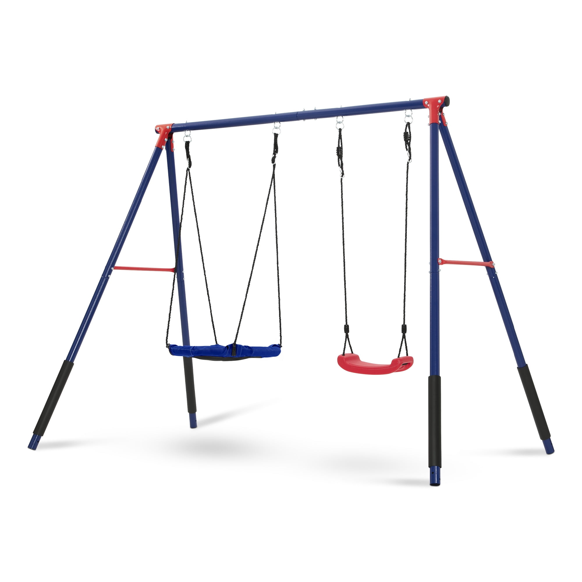 Delta Children FunZone Outdoor Metal 2-Piece Swing Set - Includes 1 ...