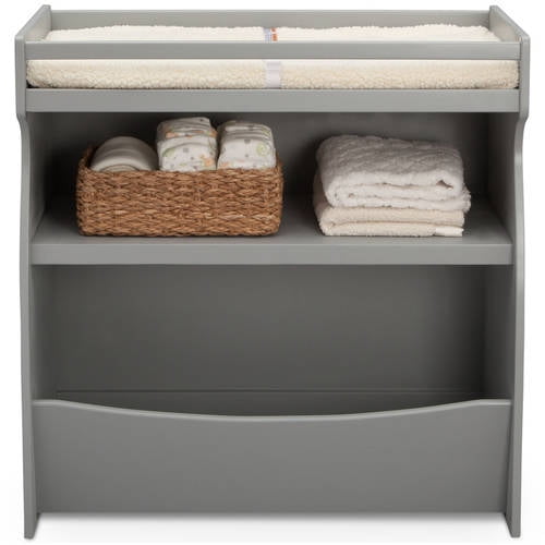 Delta Children Gateway 2-in-1 Changing Table and Storage Unit, Gray ...
