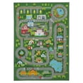 Delta Children Kids Extra Large Road Map Activity Rug, 6’6" L x 4’6" W ...