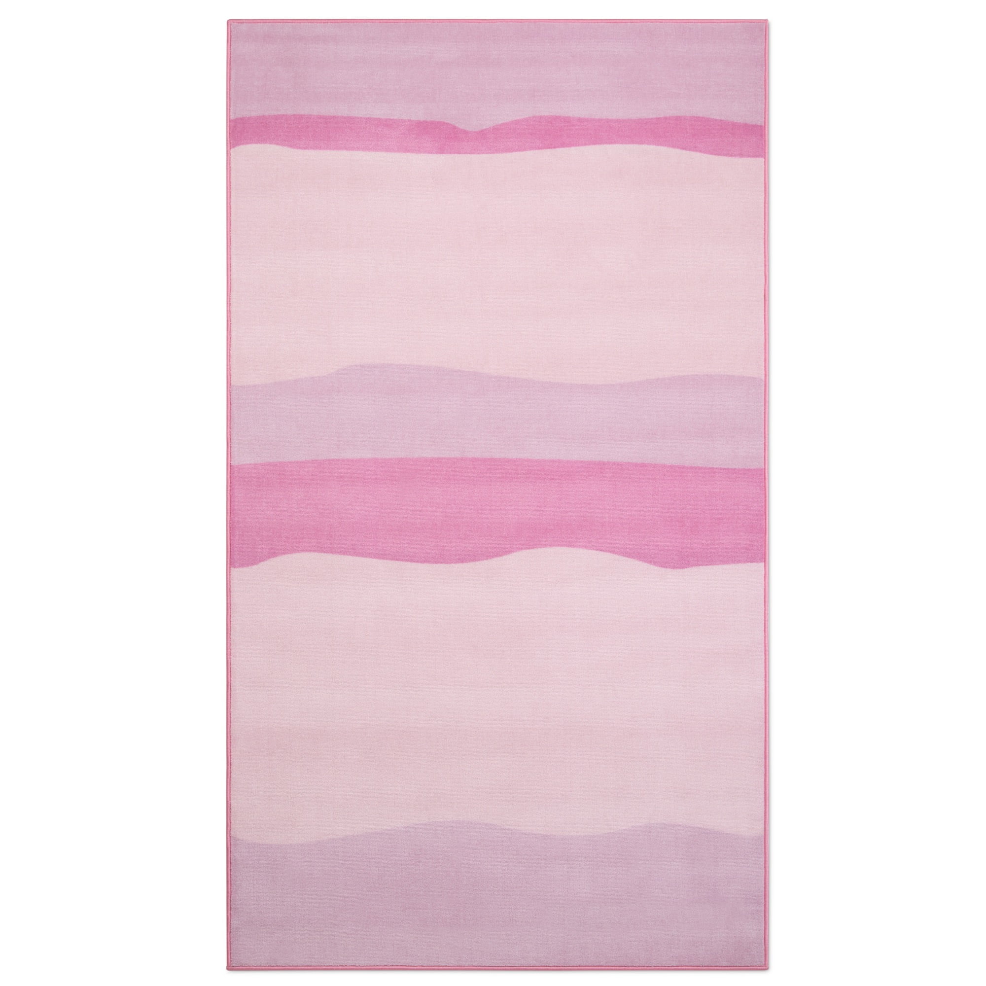Delta Children Kids Ombre Rectangle Area Rug, 53-Inch x 59-Inch, Pink ...