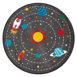 Delta Children Kids World Map Round Area Rug, 39-Inch, Blue - Walmart.com
