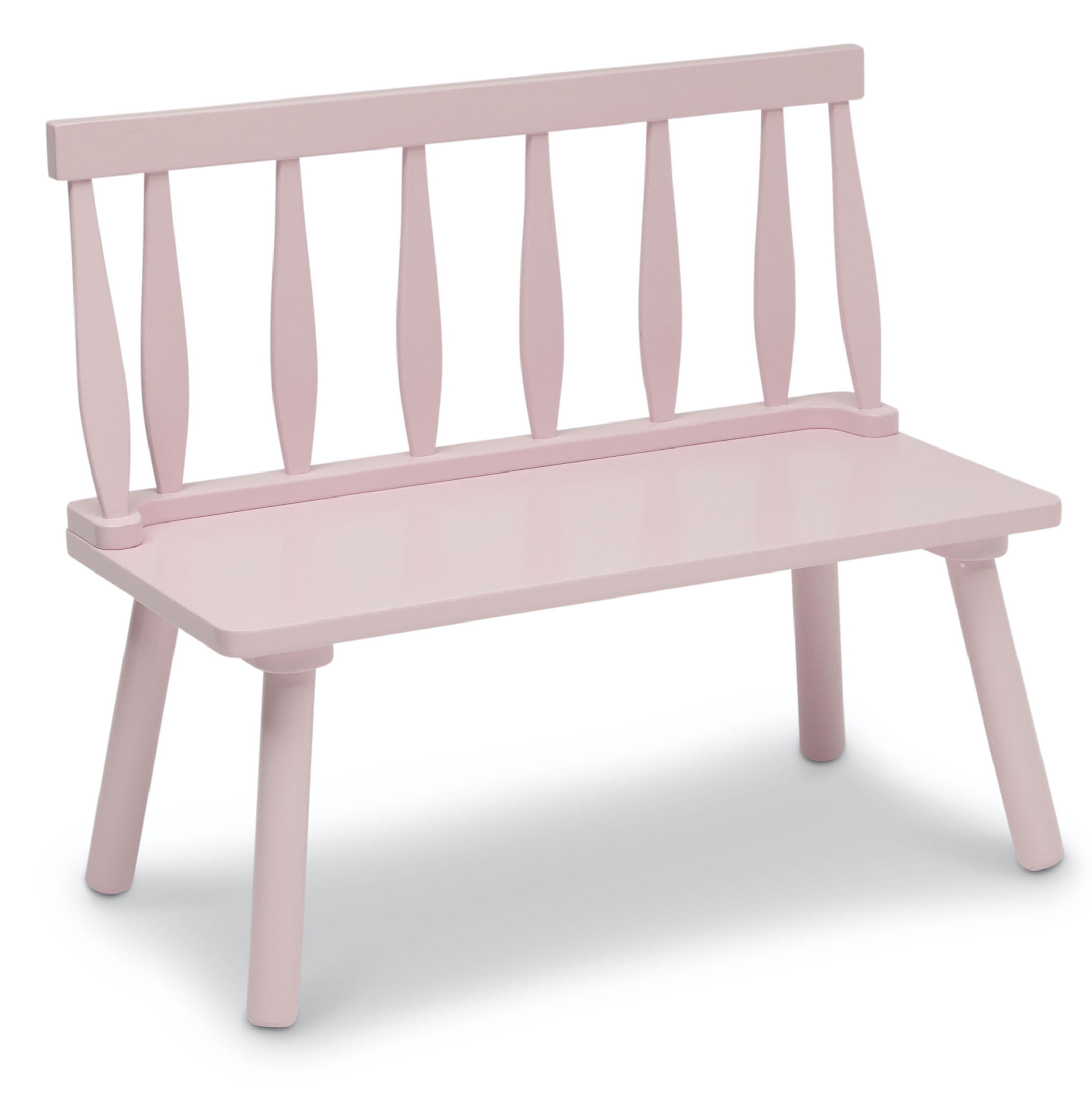 Free Shipping! Delta Children Kids Windsor Bench Pink Wooden Toddler ...