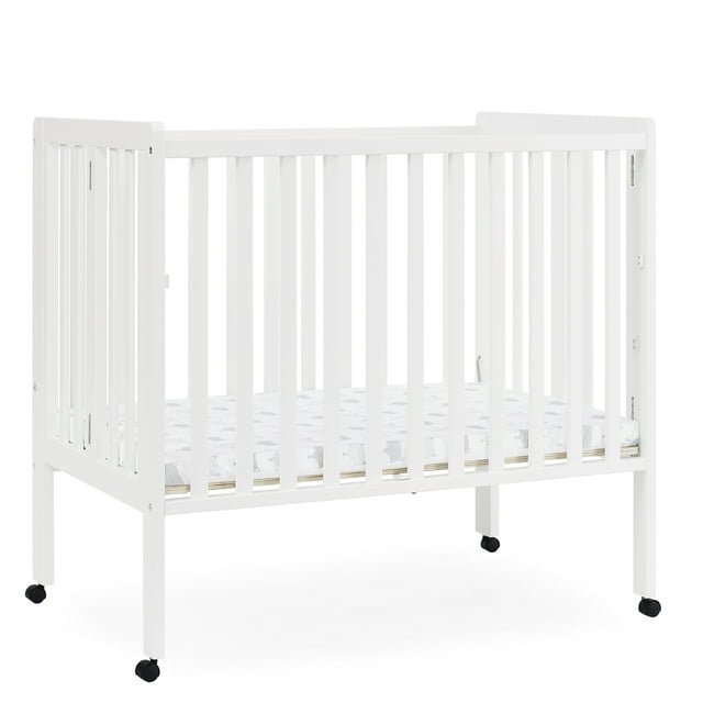 Delta Children Lee Portable Folding Mini Crib with 1.5-Inch Mattress ...
