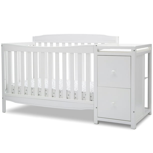 Delta Children Mason 6-in-1 Convertible Crib and Changer, Greenguard ...