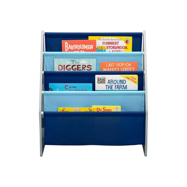 Delta Children Sling Book Rack Bookshelf - Easy-to-Reach Storage for ...