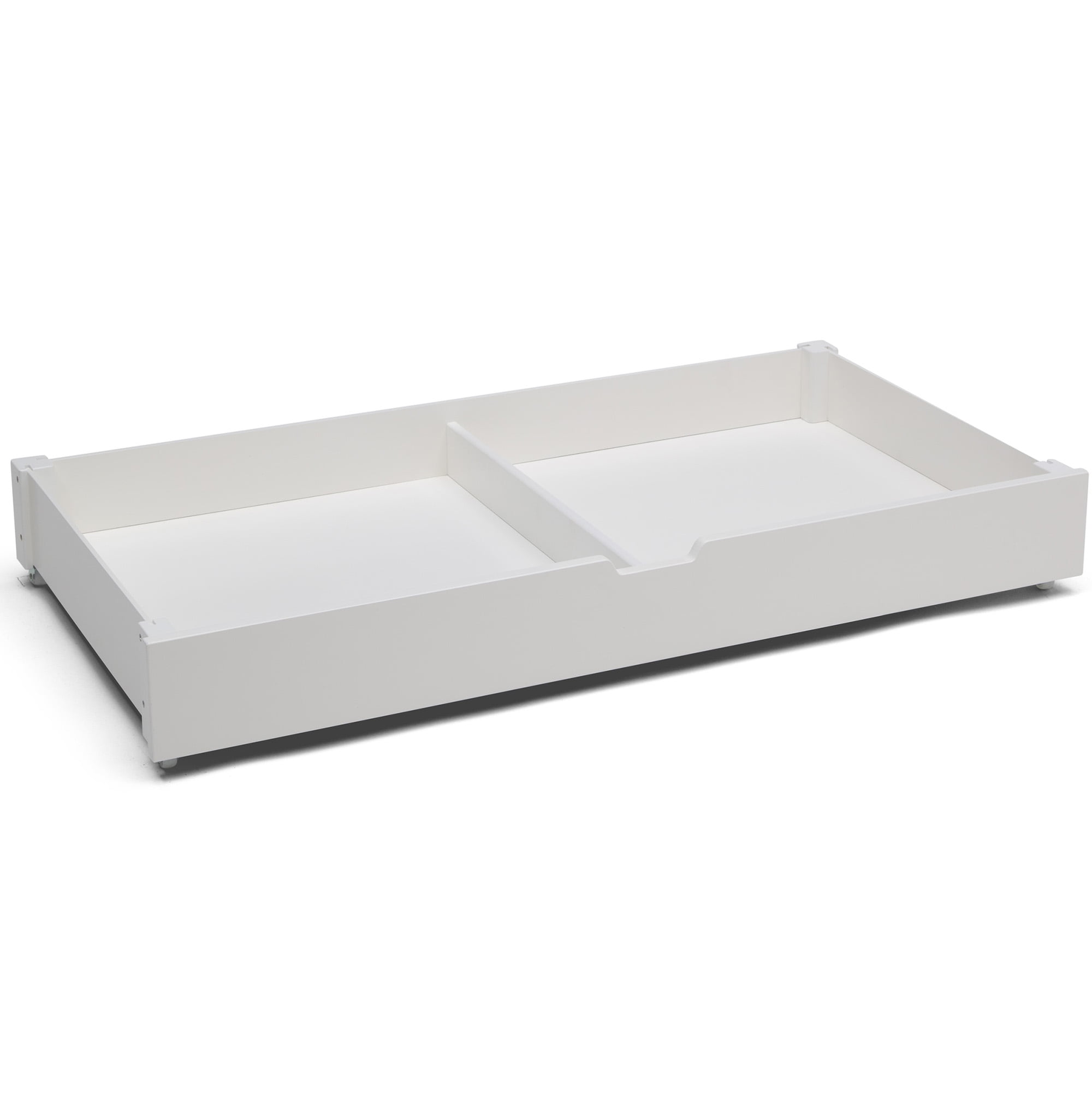 Delta Children Under Crib Roll-Out Storage Chest & Boxes, Bianca White ...