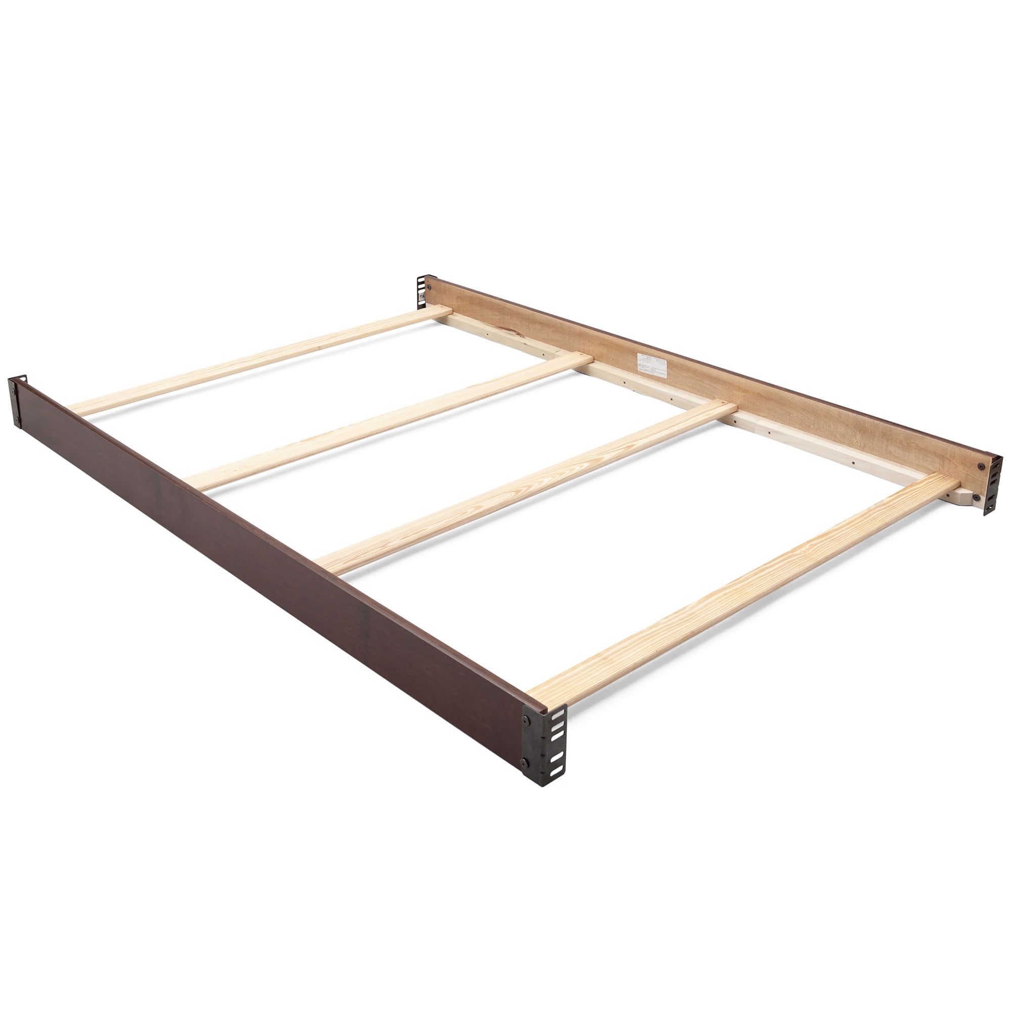 Delta Children Wooden Full-Size Bed Rails 0050, Walnut Espresso ...