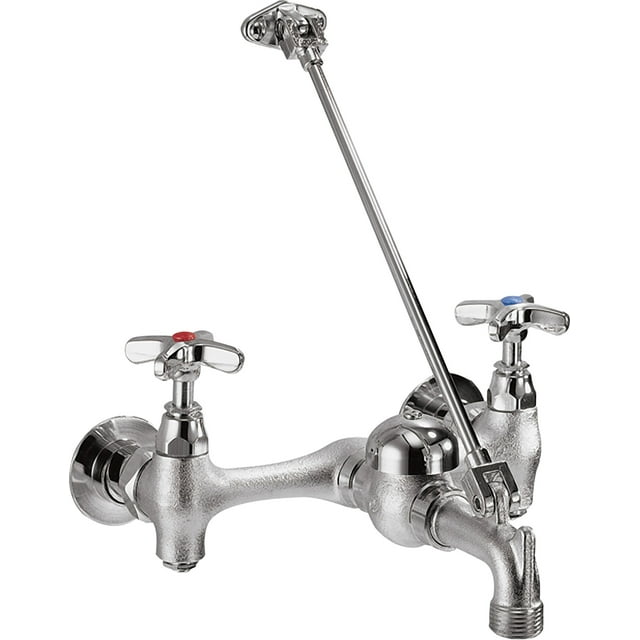 Delta Commercial Two Handle 8" Wall Mount Service Sink Faucet in Chrome ...