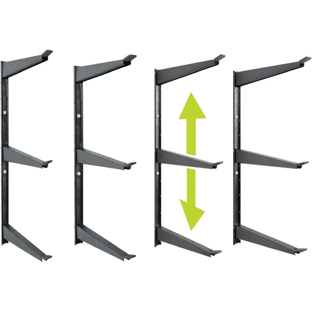 Delta Cycle Heavy Duty Wood and Lumber Storage Rack (2-Pack), Holds Up ...