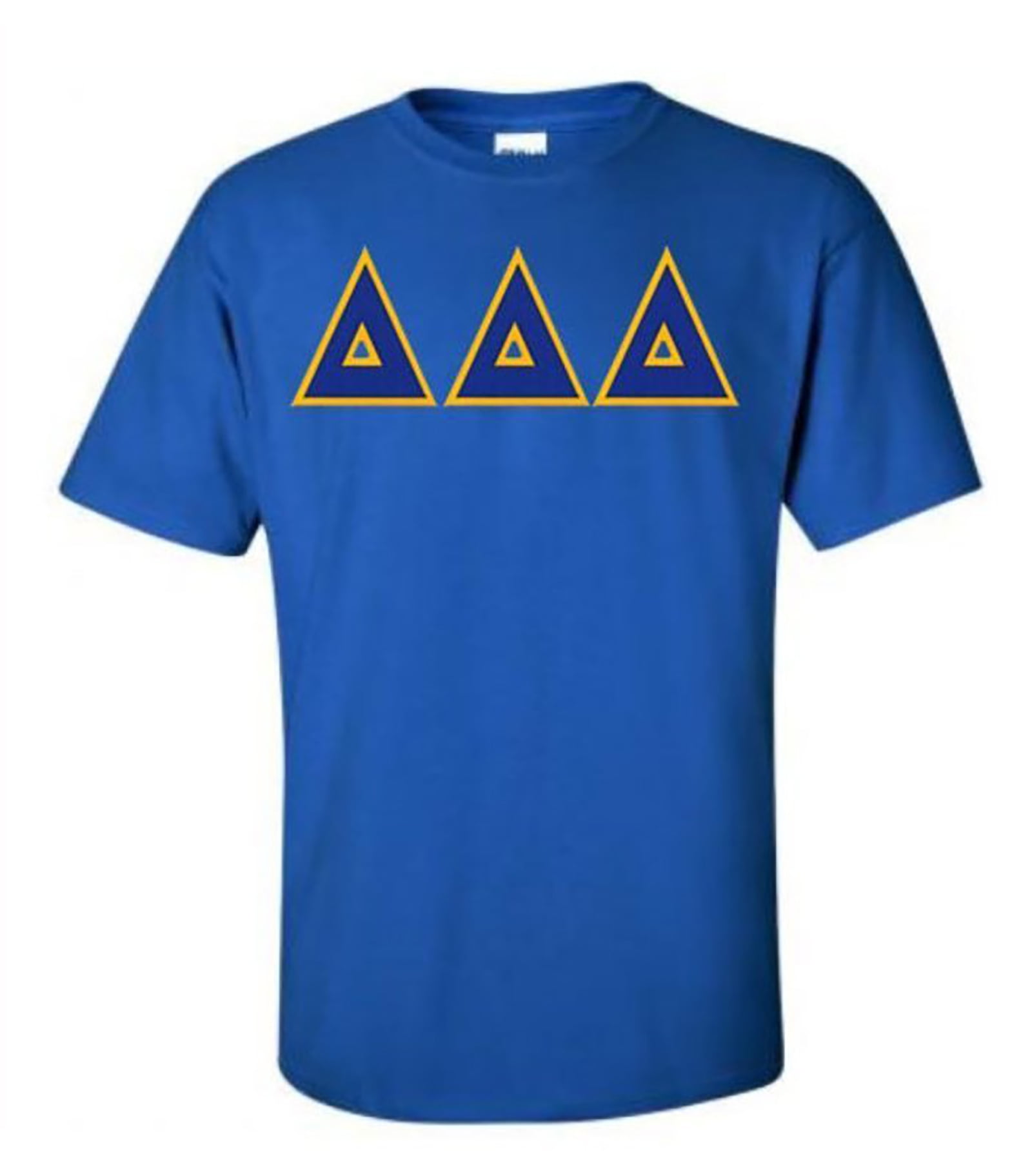 Delta Delta Delta Lettered Tee Large Royal Blue - Walmart.com