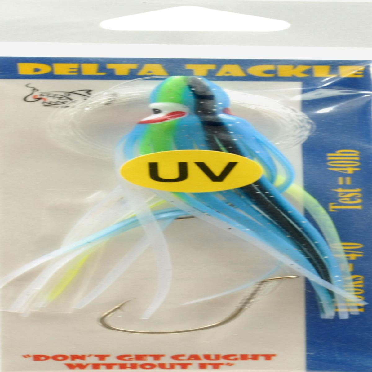 Delta Delta Rigged Squid Uv Blue/Grn Fishing-Equipment - Walmart.com