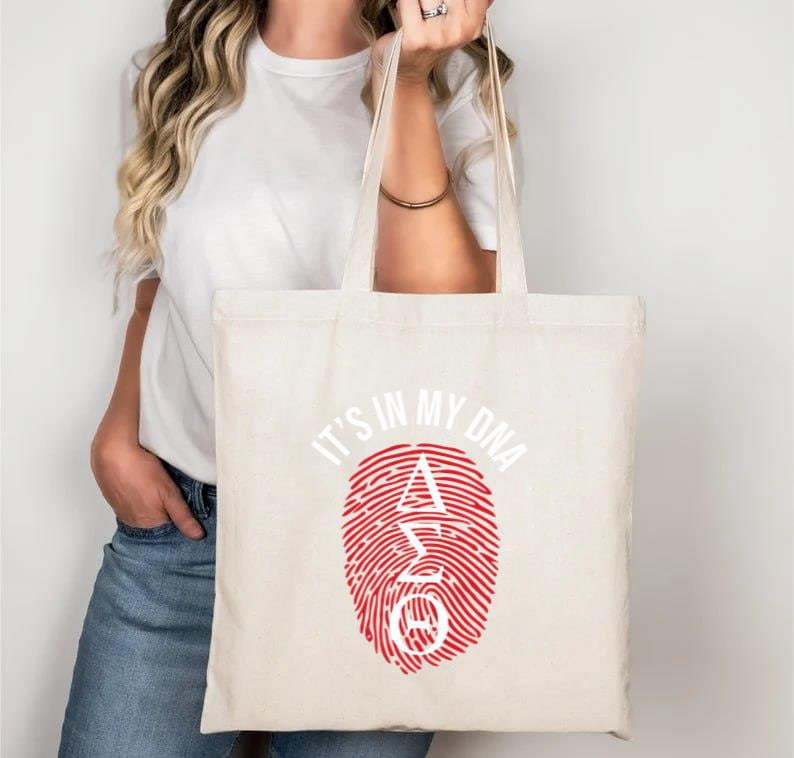 Delta Dst Sorority Dna Proud Diva Sigma Theta TOTE BAGS - Walmart.com