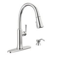 Delta Eldridge Sink Faucet with Single Pull Down Sprayer and ...