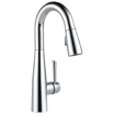 Delta Essa Single Handle Pull-Down Kitchen Faucet in Arctic Stainless ...