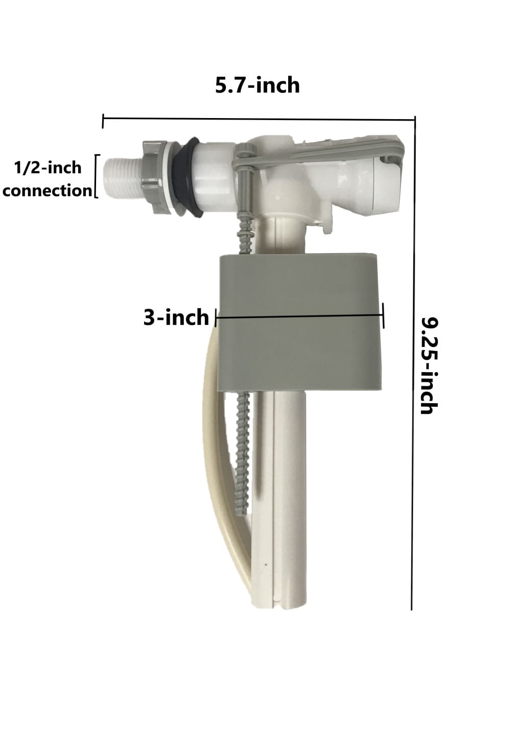 Delta NuFlush European Side Mount Toilet Fill Valve for Tank Repair ...