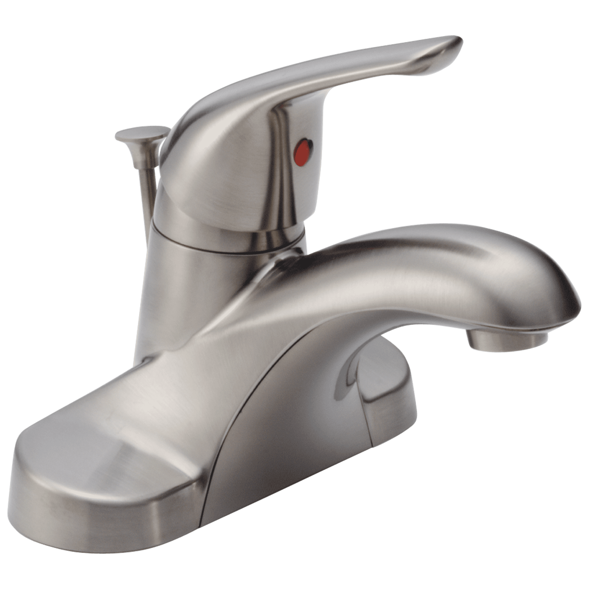 Delta Foundations Single Handle Centerset Bathroom Faucet in Stainless ...