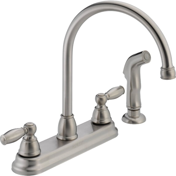Delta Faucet #P99575LF-SS Stainless Steel 2Hand Lev Kit Faucet ...