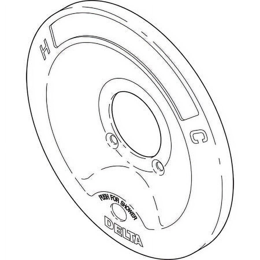 Delta Faucet RP6046 Escutcheon for Delta 600 Series, Chrome - Walmart.com