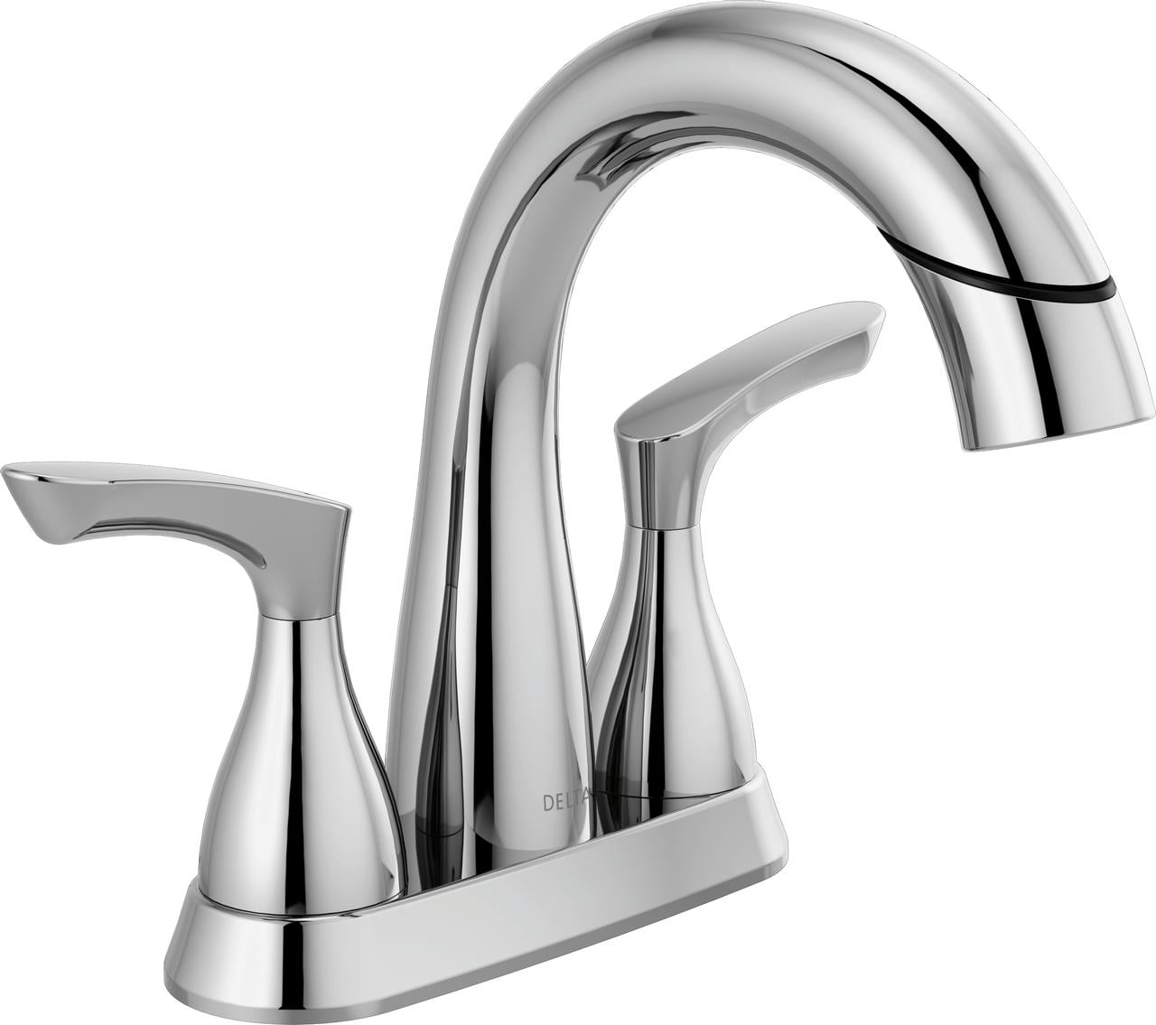 Delta Broadmoor Two-Handle Centerset Pull-Down Bathroom Faucet ...