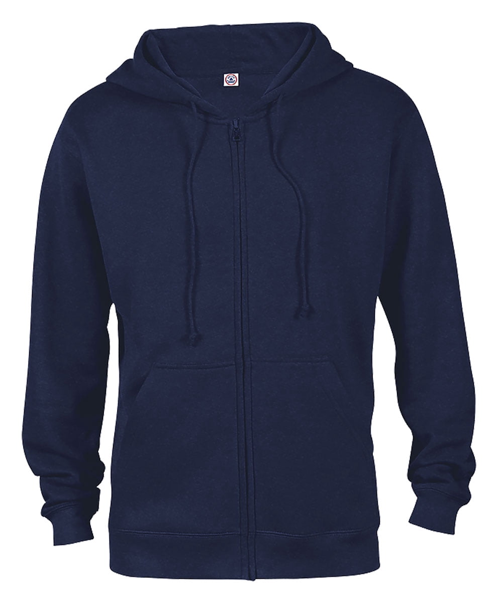Delta Fleece Adult Unisex Heavyweight Fleece Zip Hoodie - Walmart.com
